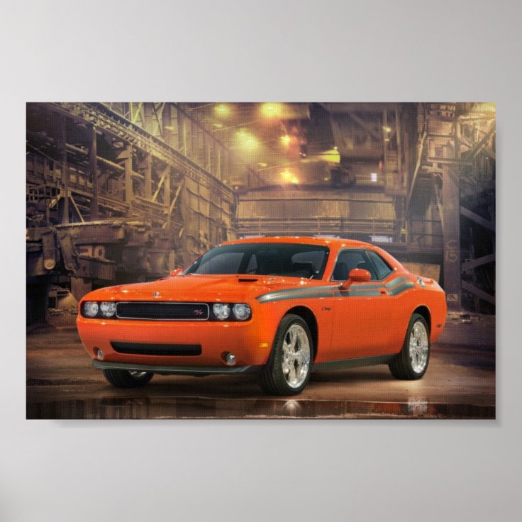 Dodge Challenger Poster | Zazzle