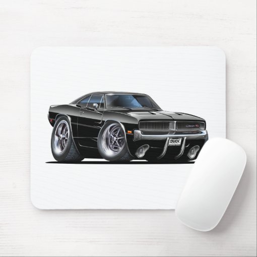 Dodge Charger Black Car Mouse Pad | Zazzle