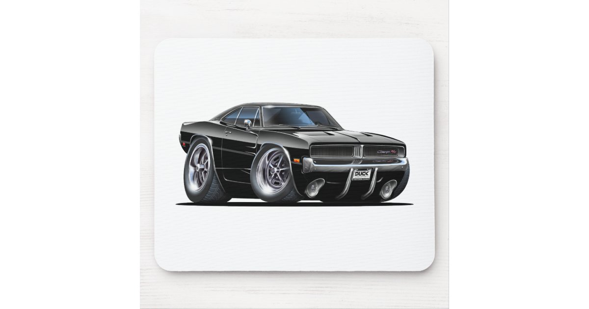 Dodge Charger Black Car Mouse Pad | Zazzle