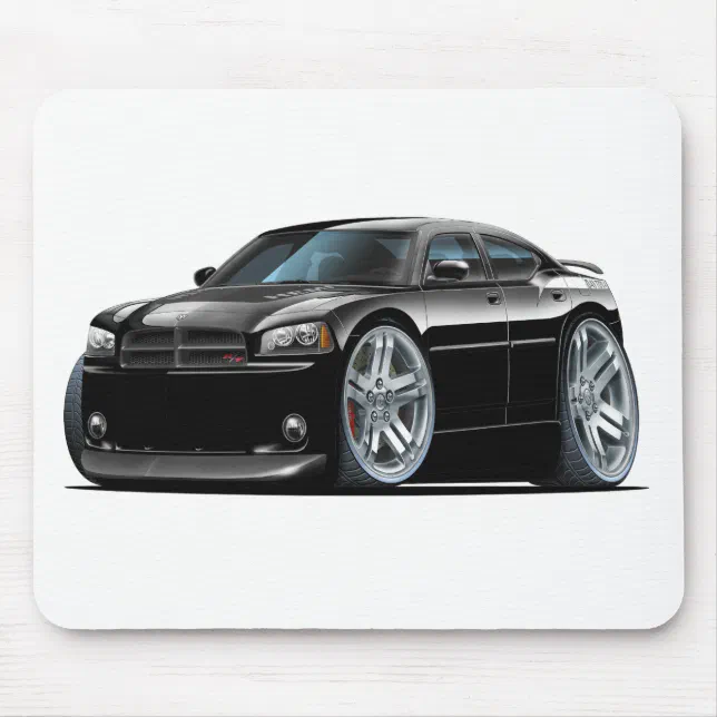 Dodge Charger Daytona Black Car Mouse Pad | Zazzle