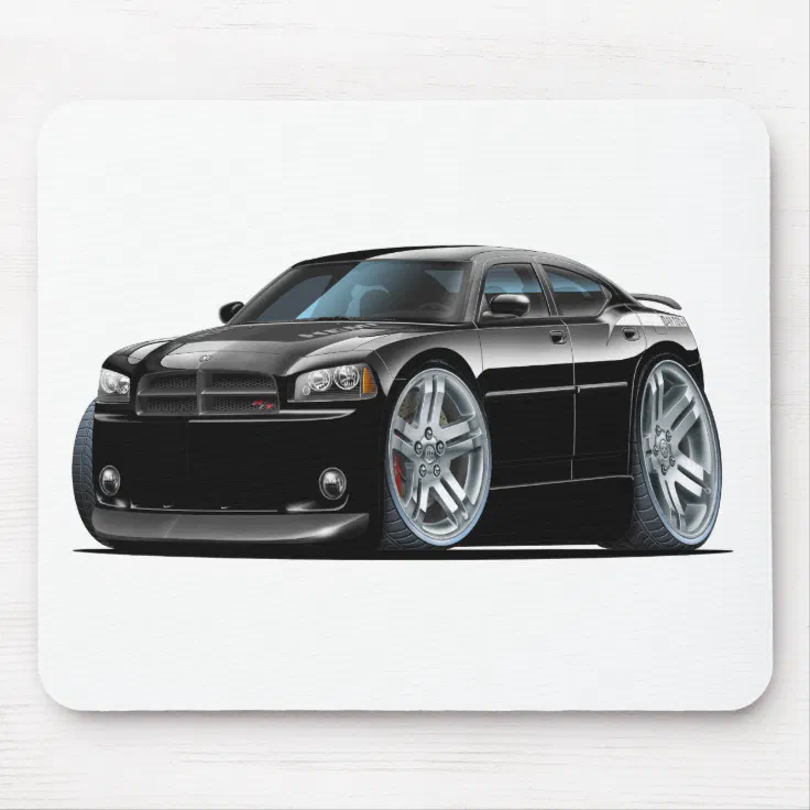 Dodge Charger Daytona Black Car Mouse Pad | Zazzle