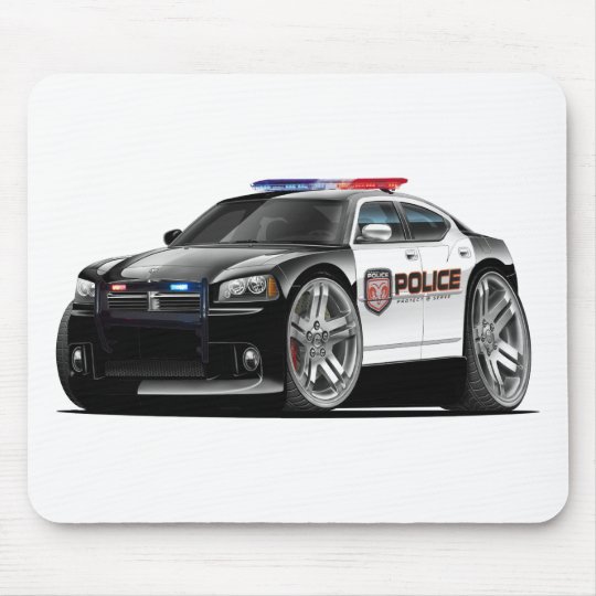 Dodge Charger Police Car Mouse Pad | Zazzle