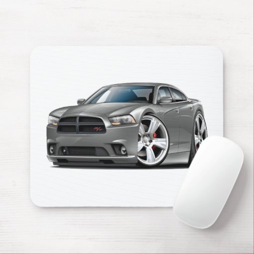 Dodge Charger RT Grey Car Mouse Pad | Zazzle