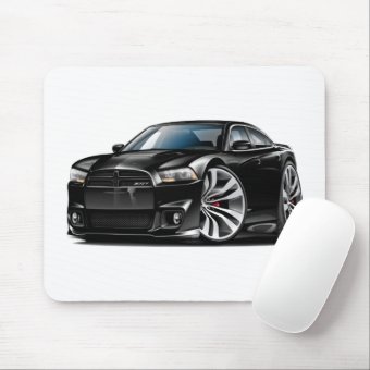 Dodge Charger SRT8 Black Car Mouse Pad | Zazzle