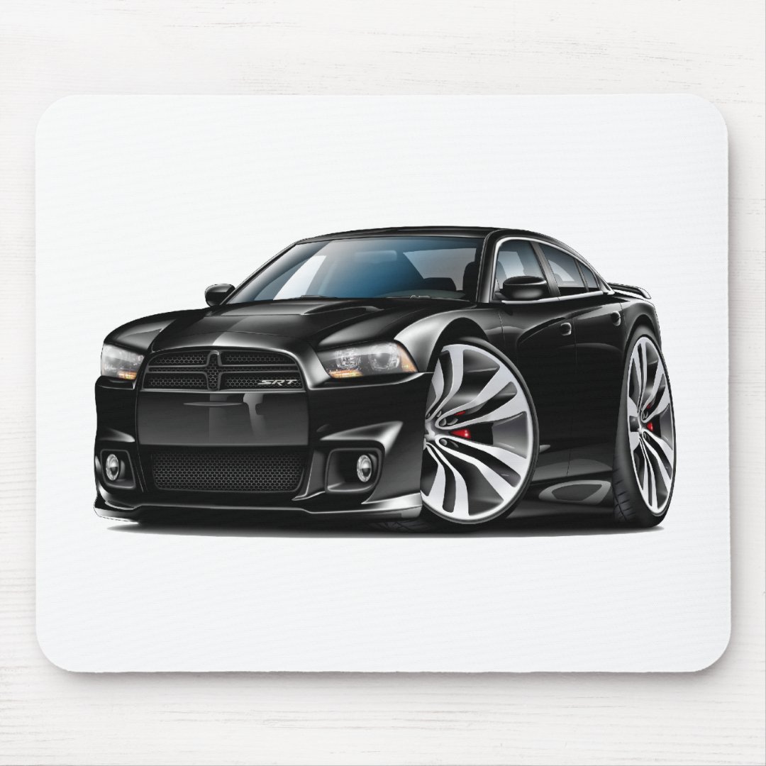 Dodge Charger SRT8 Black Car Mouse Pad | Zazzle