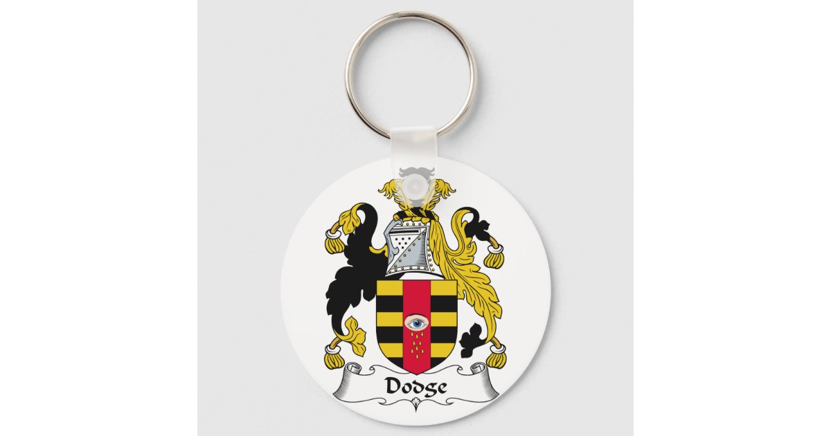 Dodge Family Crest Keychain | Zazzle