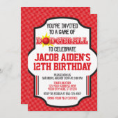 Dodgeball Birthday Invitation | Dodge Ball Invite | Zazzle