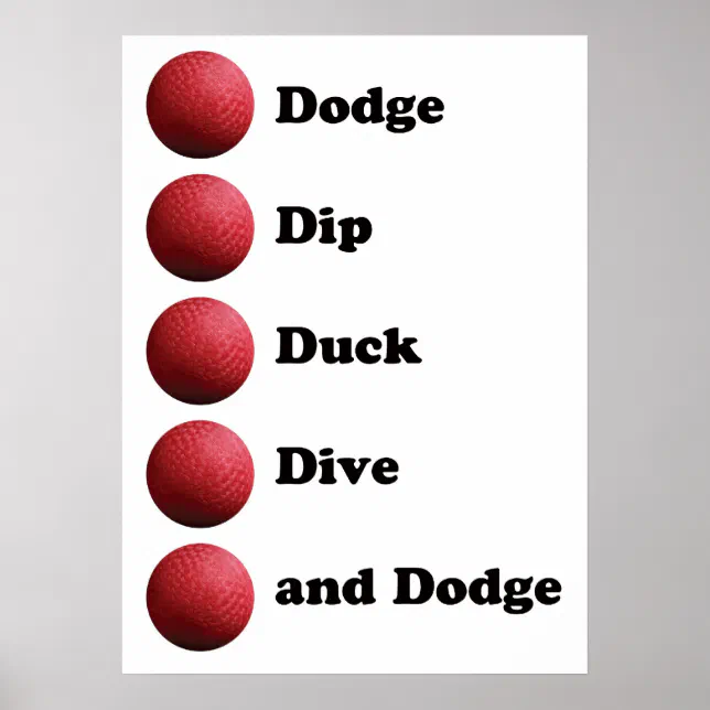 Dodgeball poster | Zazzle