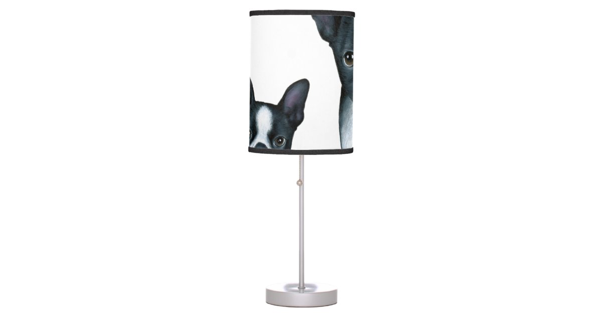 dog 128 Boston Terrier Table Lamp | Zazzle