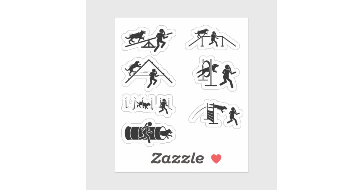 Dog Agility Stickers | Zazzle