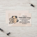 Dog and Cat Hugging Mailable Hug Insert Cards | Zazzle