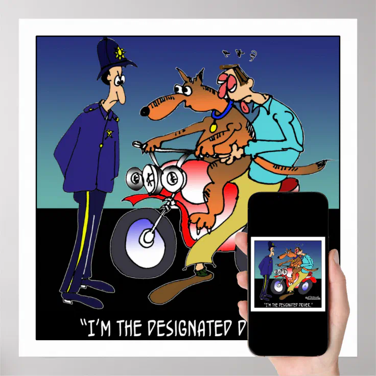 Dog As Designated Driver Poster | Zazzle