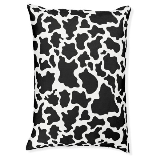 Dog Bed-Cow Print Pet Bed | Zazzle