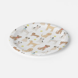 Dog Birthday Party Paper Plates | Zazzle