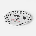 Dog Black Spot Dalmatian Birthday Paper Plates | Zazzle