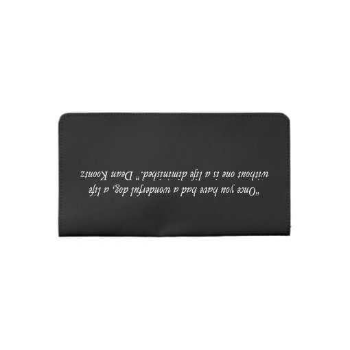 "Dog Blessed" Pit Bull Angel Checkbook Cover | Zazzle