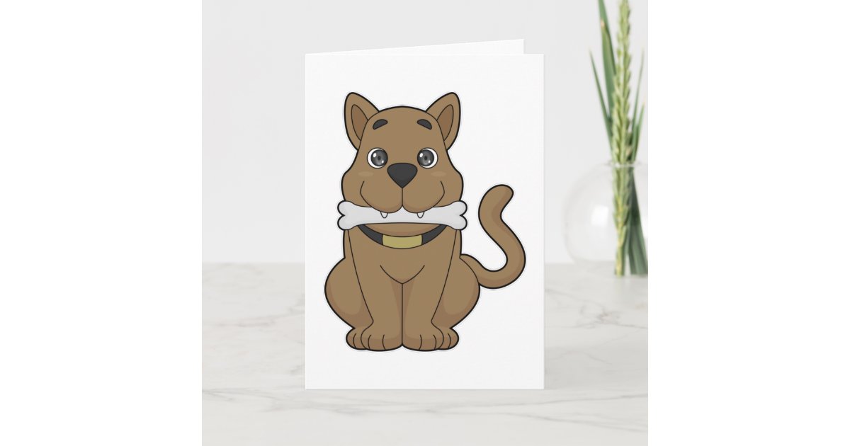 Dog Bone Card | Zazzle
