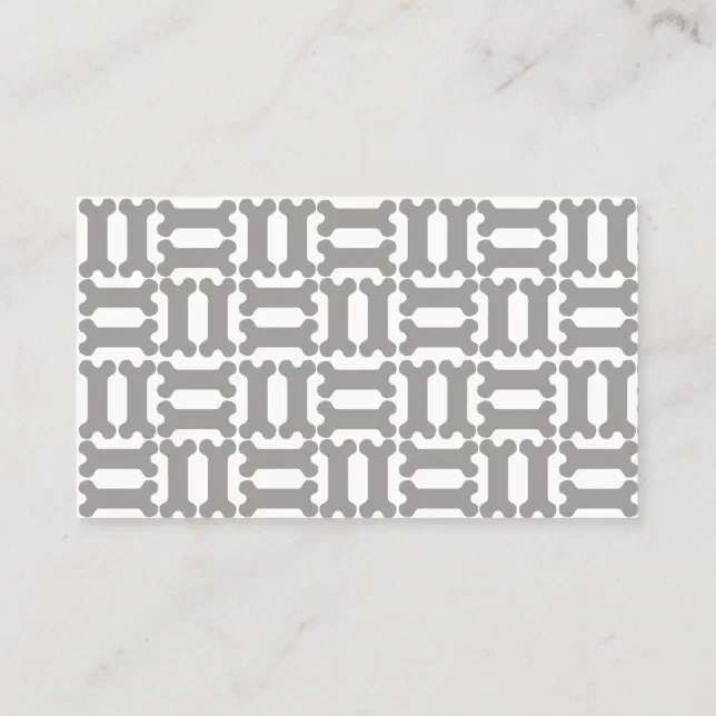 Dog bone pattern business card | Zazzle