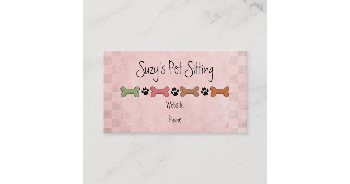 Dog Bone Pet Business Cards | Zazzle