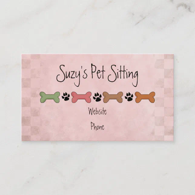Dog Bone Pet Business Cards | Zazzle