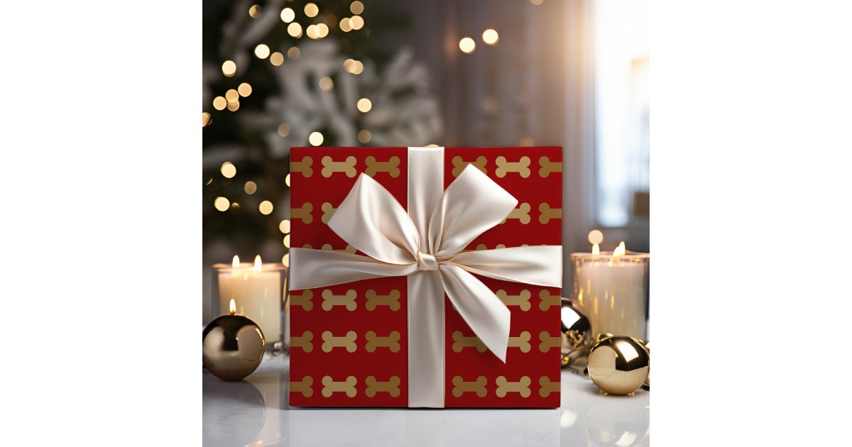 Dog Bones Pet Gift Wrapping Paper | Zazzle