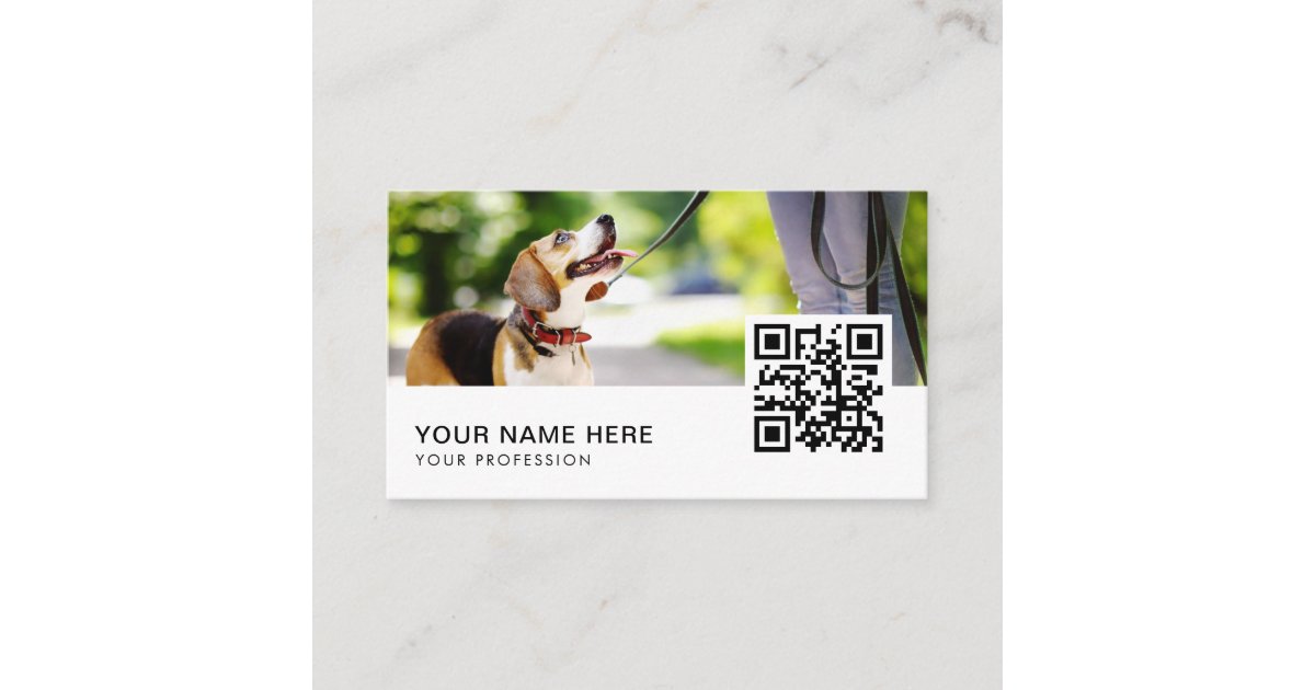 dog breeder business cards QR Code | Zazzle