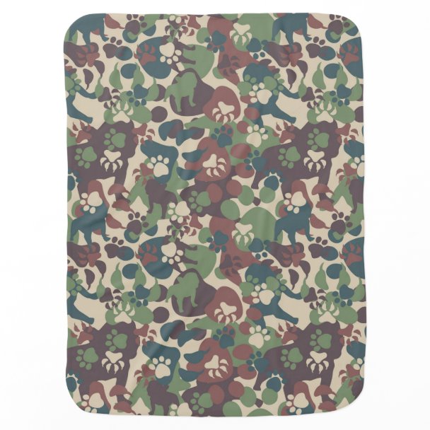 Dog Camouflage Pattern Fabric | Zazzle