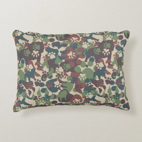 Dog Camouflage Pattern Fabric | Zazzle