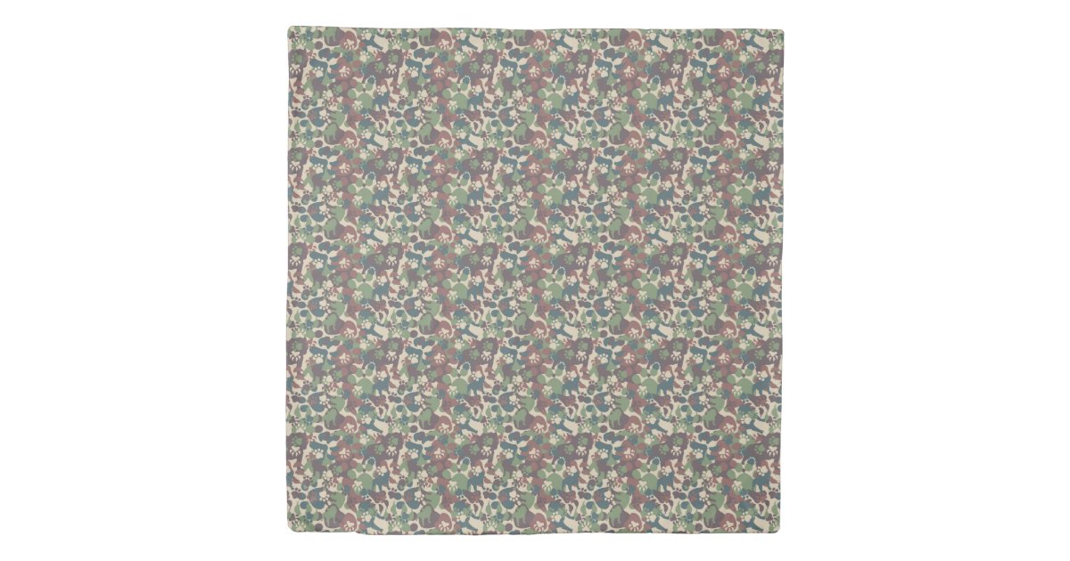 Dog Camouflage Pattern Duvet Cover | Zazzle