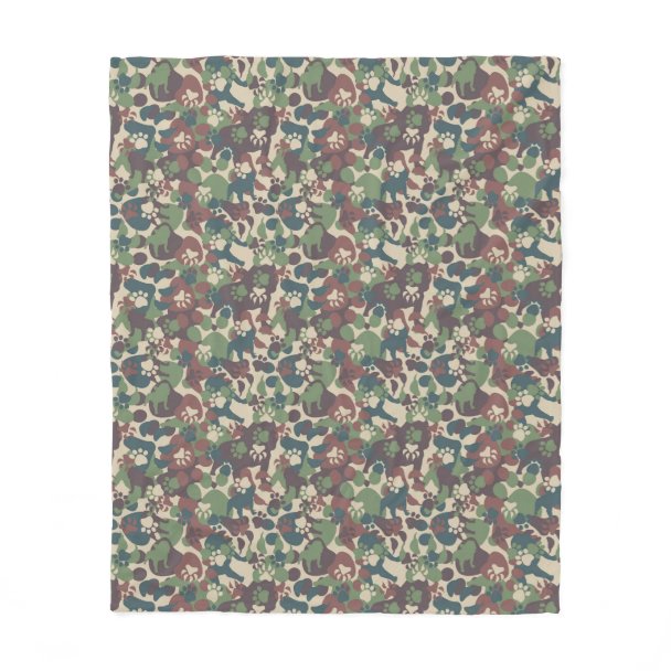 Dog Camouflage Pattern Fabric | Zazzle