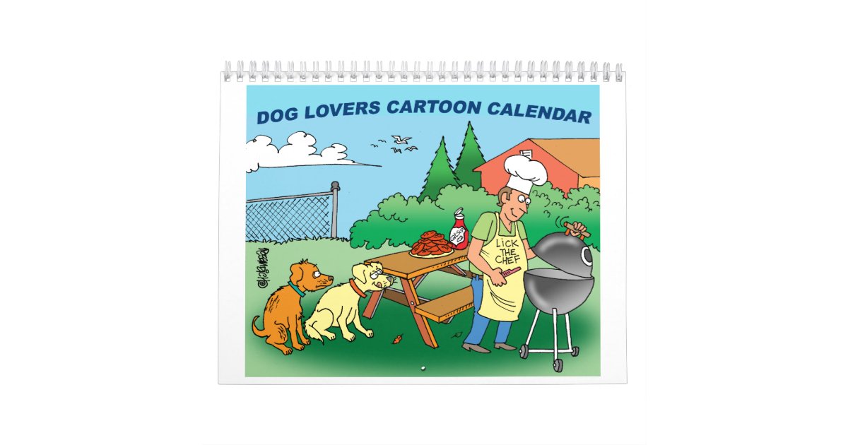 Dog Cartoon Calendar | Zazzle.com