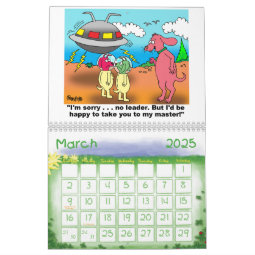 Dog Cartoon Calendar | Zazzle