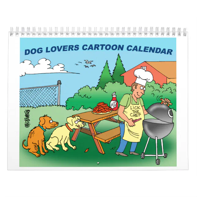 Dog Cartoon Calendar | Zazzle
