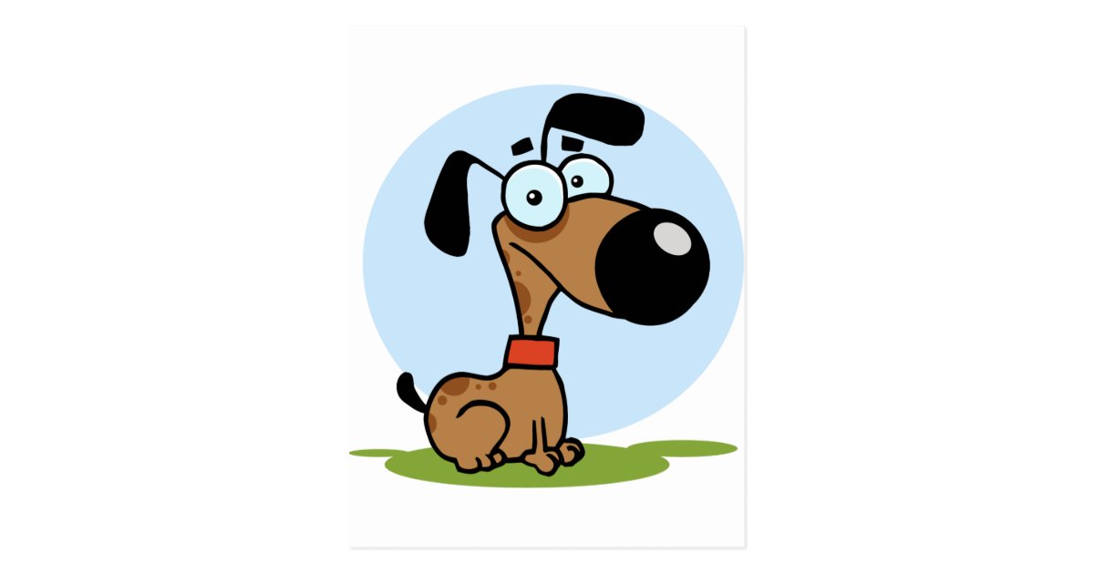 Dog cartoon character postcard | Zazzle.com