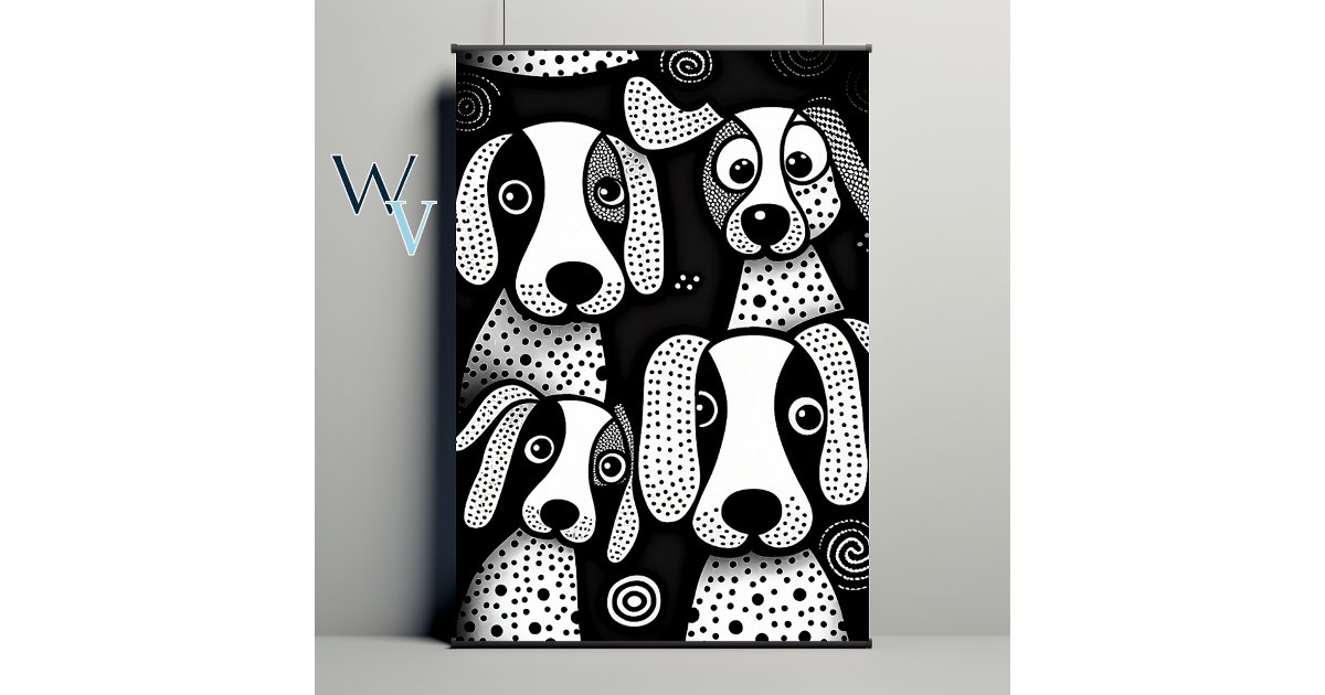 Dog Cartoon Poster | Zazzle