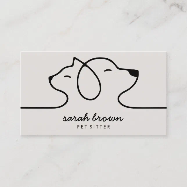Dog Cat Boutique Pet Toy Store Business Card | Zazzle