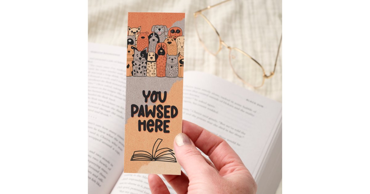 Dog Cat Reading Bookmark | Zazzle