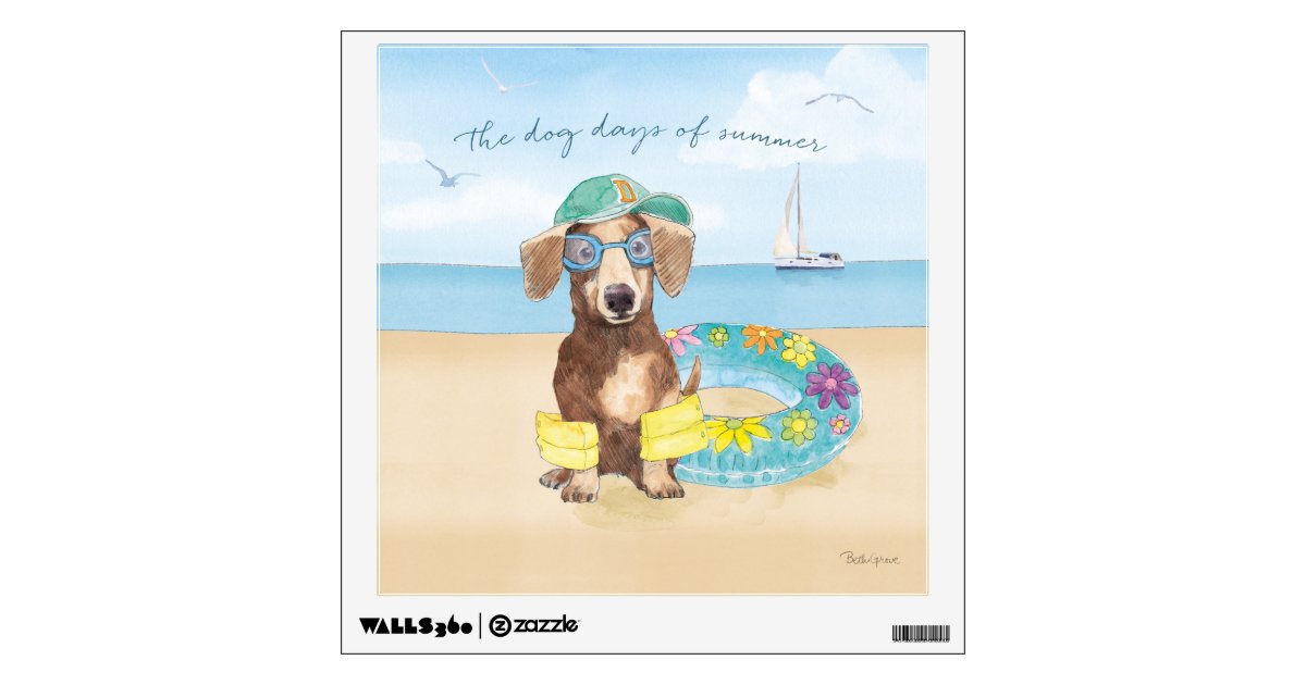 Dog Days of Summer Wall Decal | Zazzle