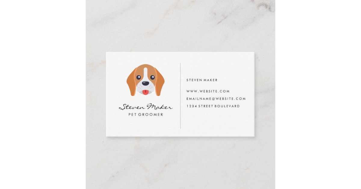 Dog Face Business Card | Zazzle