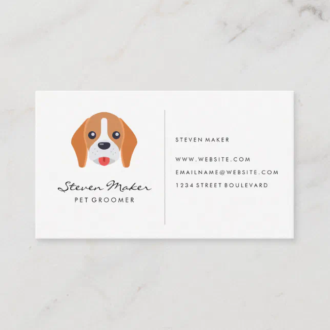 Dog Face Business Card | Zazzle