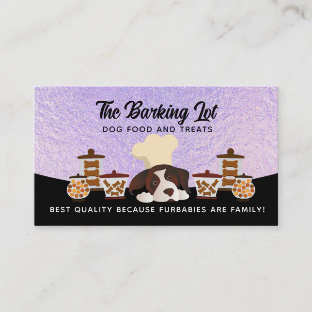 Dog Food Business Cards | Zazzle