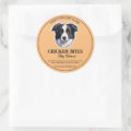 Dog food Sticker business Label | Zazzle