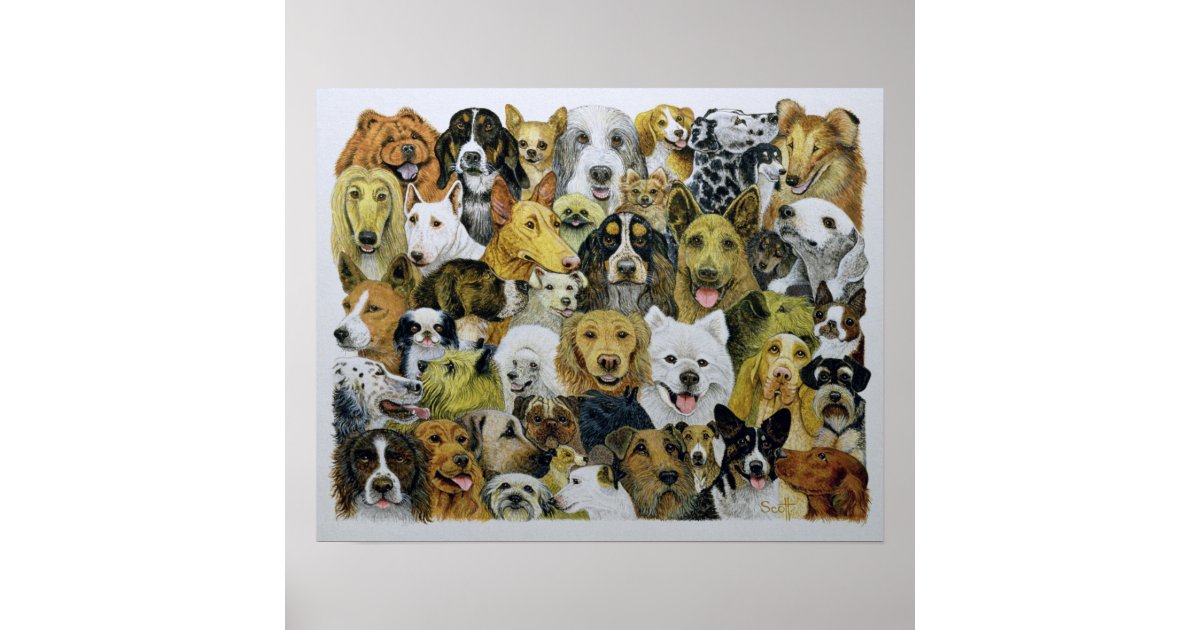 Dog Friends Poster | Zazzle