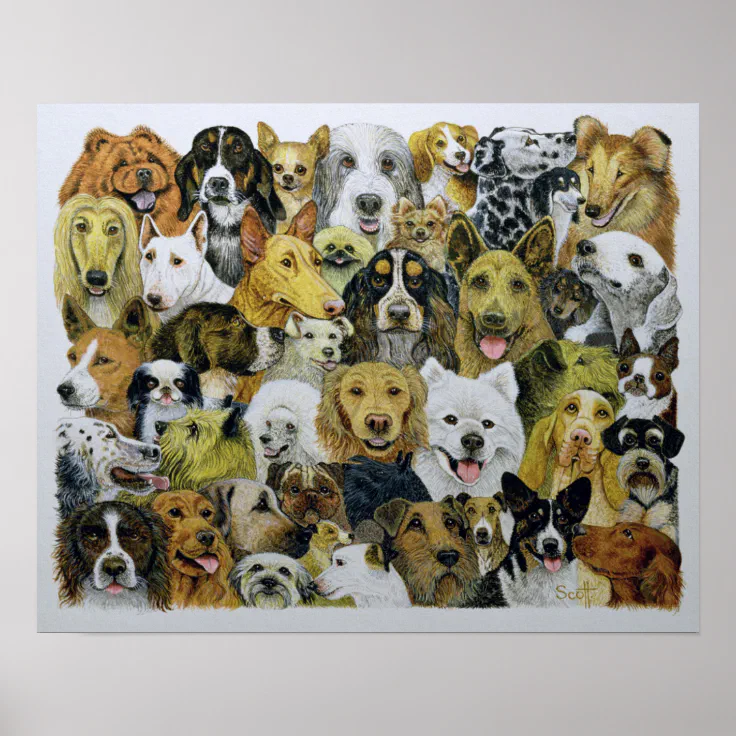 Dog Friends Poster | Zazzle