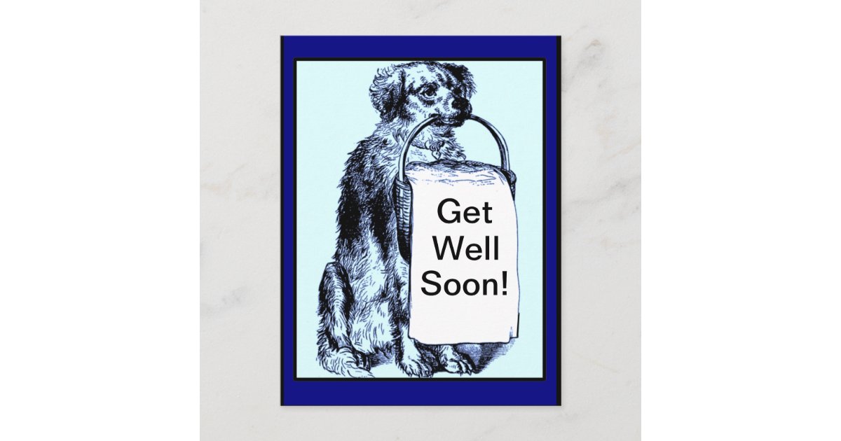 Dog Get Well Card | Zazzle