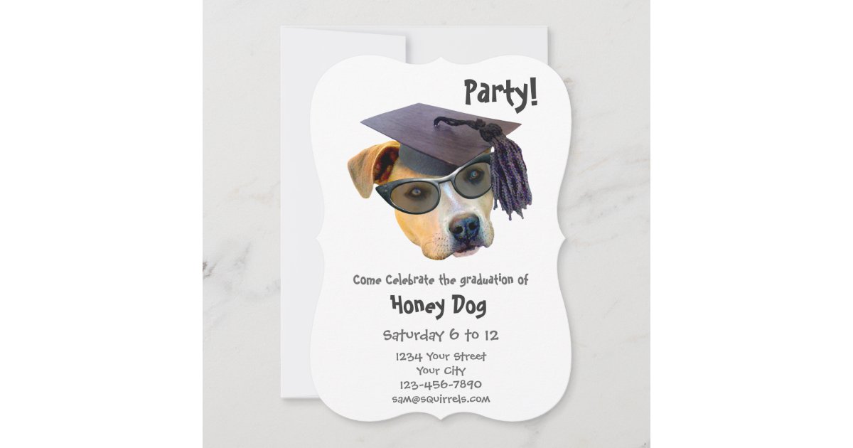Dog Graduation Party Invitation | Zazzle