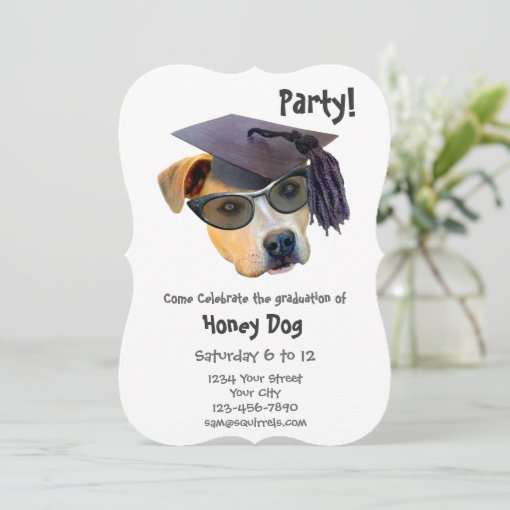 Dog Graduation Party Invitation | Zazzle