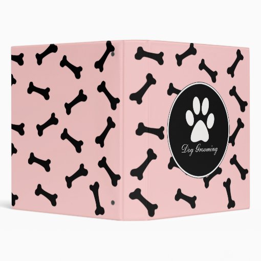 Dog Grooming 1 Inch Ring Binder | Zazzle
