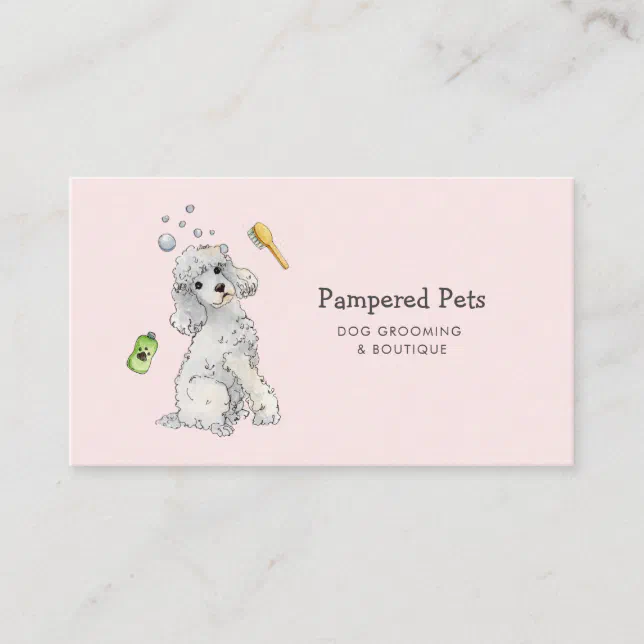 Dog grooming appointment card | Zazzle