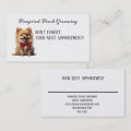 Dog Grooming Appointment Reminder Card | Zazzle